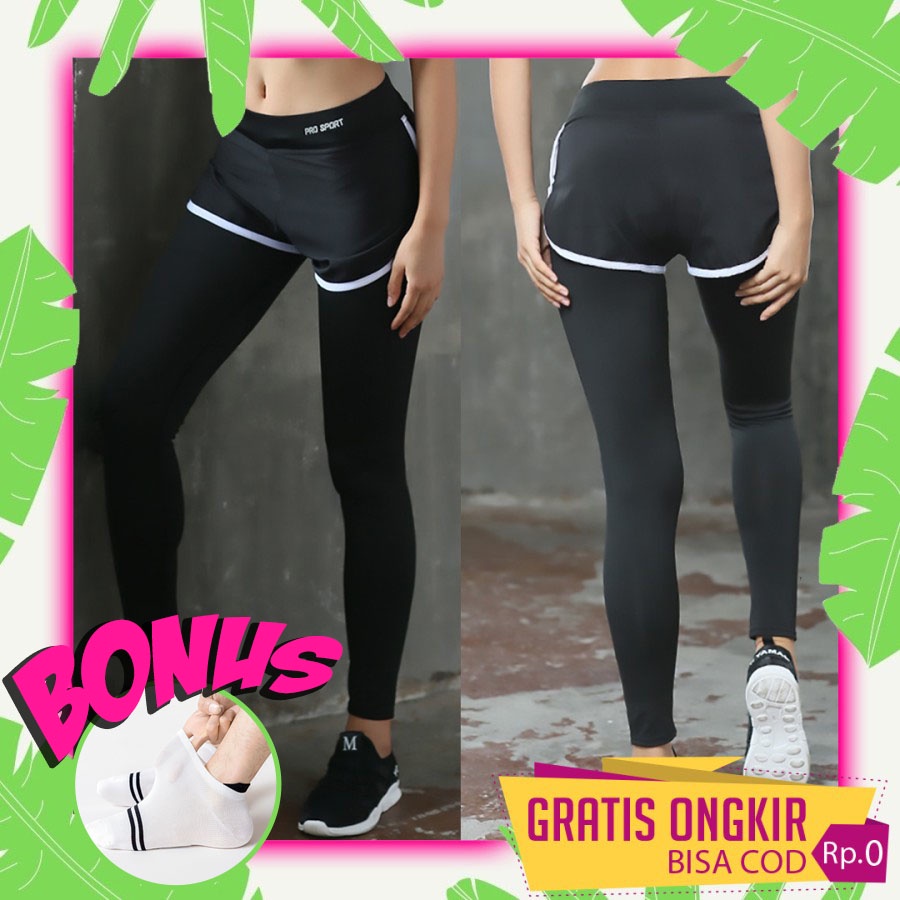 Jual Legging Sport Lejing Rok Celana Bawahan Olahraga Wanita Model ...