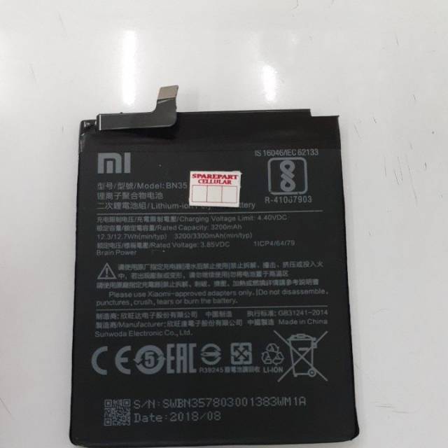 Jual Baterai Xiaomi Redmi 5 (BN35) | Shopee Indonesia