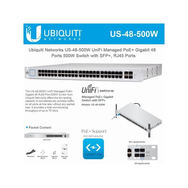 Jual Ubiquiti UBNT UniFi Switch PoE+ 48 (500W) | Shopee Indonesia