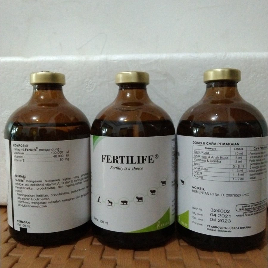 Jual Fertilife 100ml - multivitamin ADE kesuburan ternak bagus seperti ...