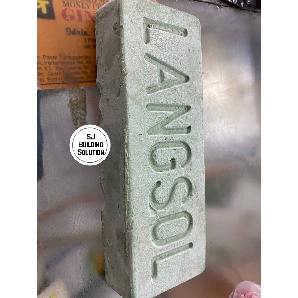 Jual Langsol batu hijau polish poles pengkilap logam stainless lamsol ...