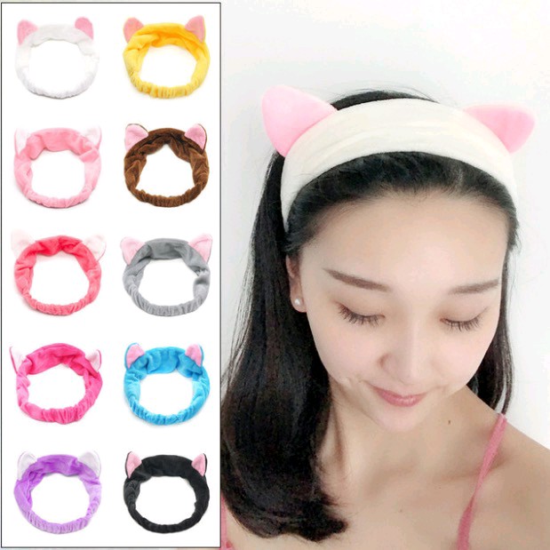 Jual BANDANA FACIAL BANDO Ear Cat bando Kuping kucing | Shopee Indonesia