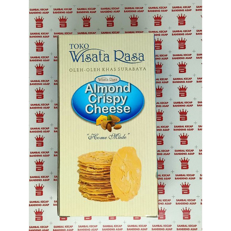 Jual KERIPIK /CEMILAN MANIS/SNACK almond crispy chese wisata rasa ...
