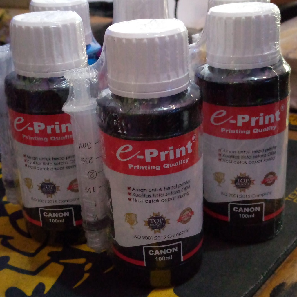 Jual E-Print Tinta Hitam Botol 100ml untuk Printer Canon Black | Shopee ...