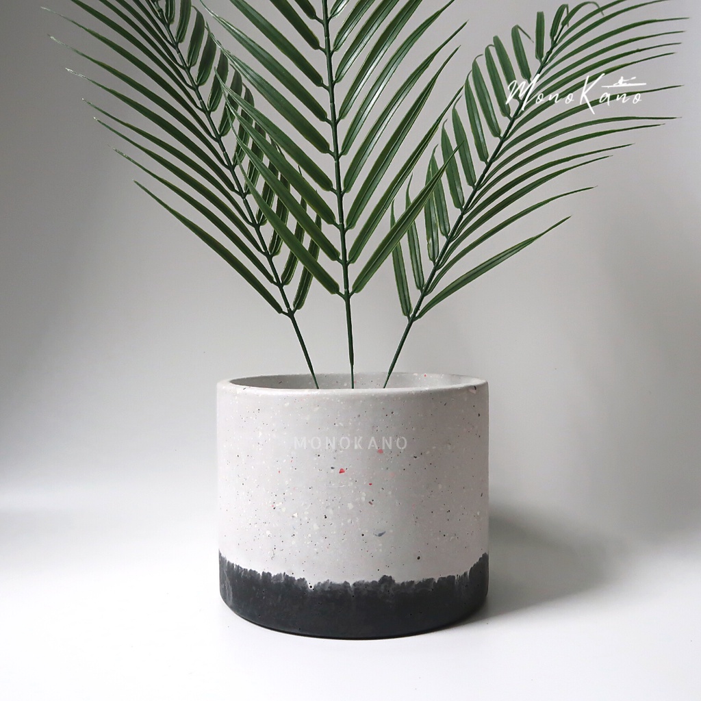 Jual Pot Tanaman Besar Terrazzo D15 Waterproof Misty Rose Black ...