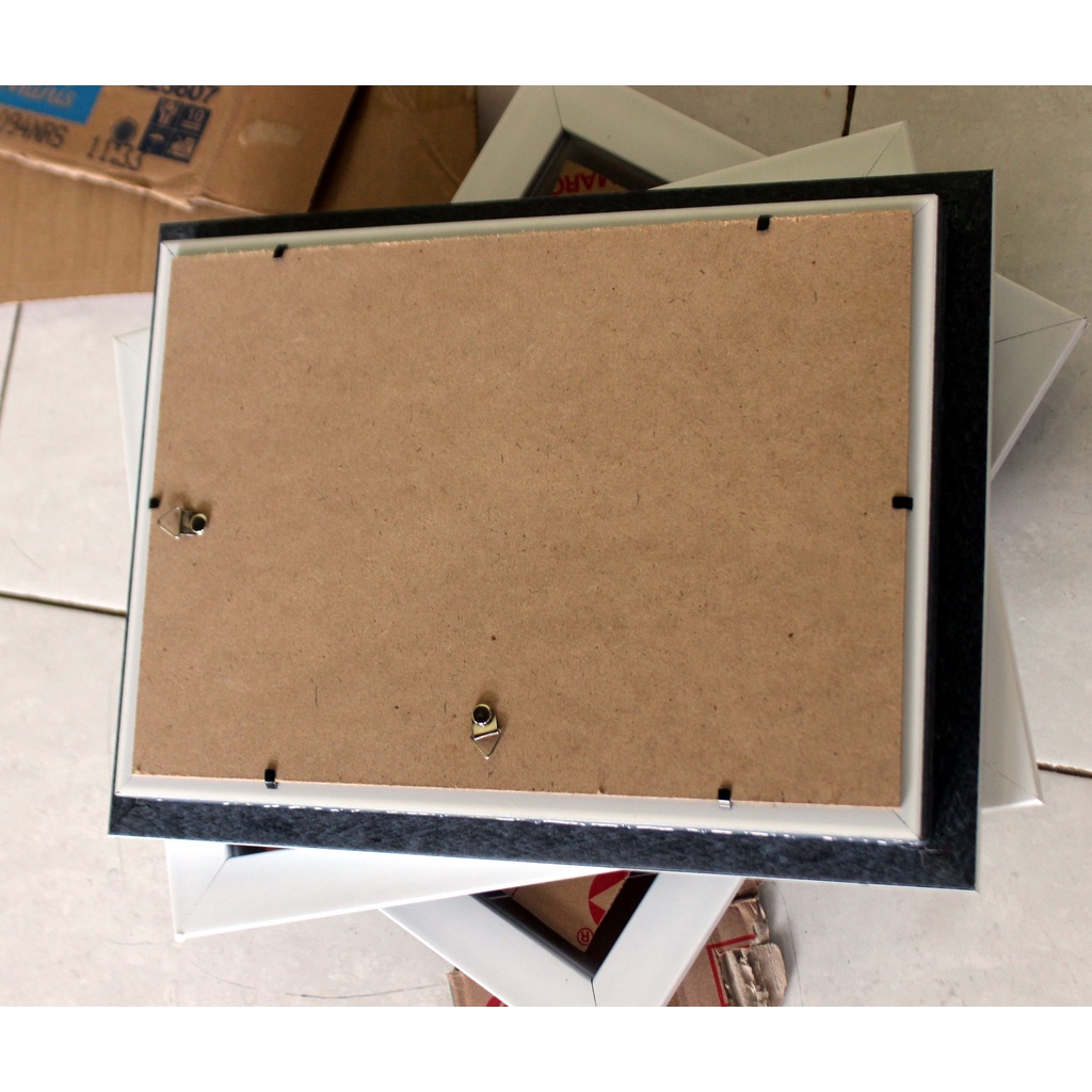 Jual Pigura/Frame Mahar/Bingkai 3D Putih ukuran 25X35 cm + Kaca akrilik ...