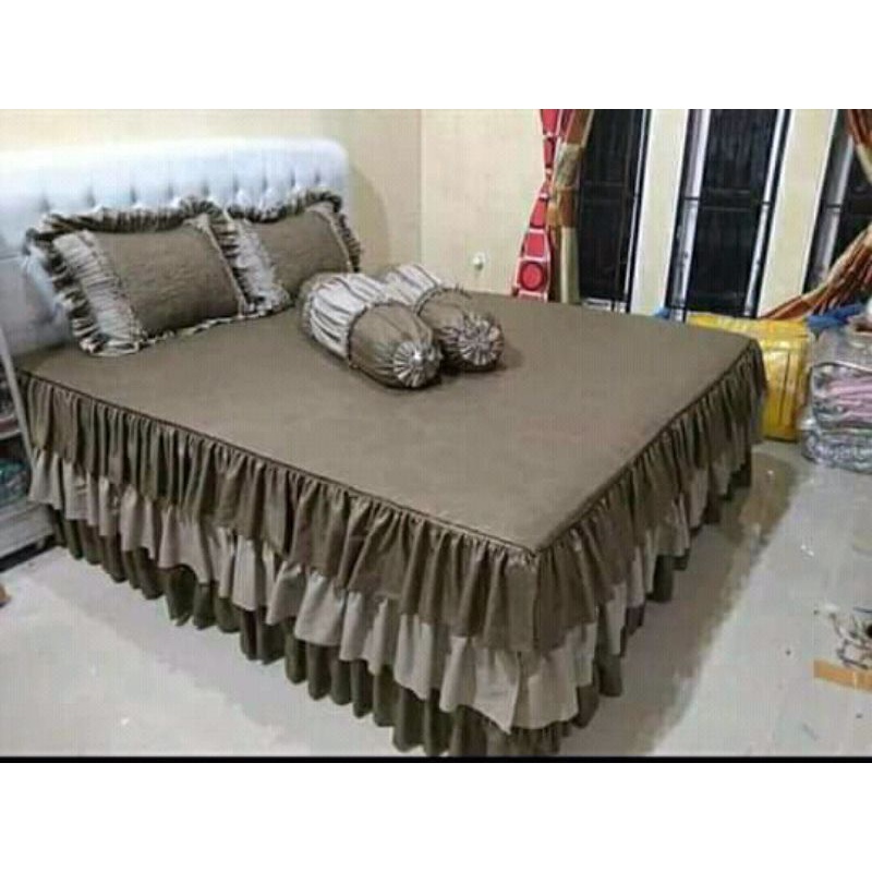Jual seprei pengantin uk 180 sampai ukuran 200x200 tinggi rumbai 60 cm ...