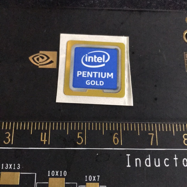 Jual Sticker stiker intel Pentium Gold ori | Shopee Indonesia