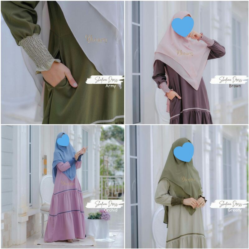 Jual SHAFINA DRESS | 4 VARIASI WARNA (100% ORI by KHAIRA HIJAB ...