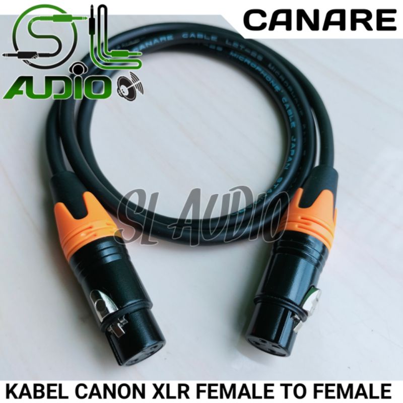 Jual kabel socket canon xlr 3 pin female to female kabel canare ...