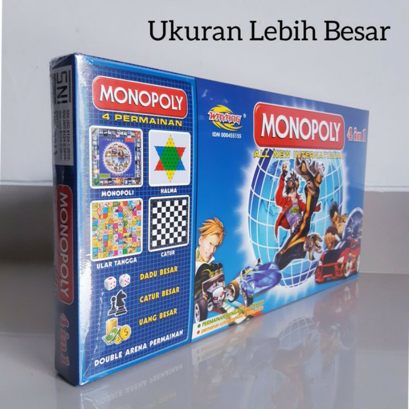 Jual Mainan Monopoly 4 in 1 Murah - Monopoli Board Game Anak Edukatif ...