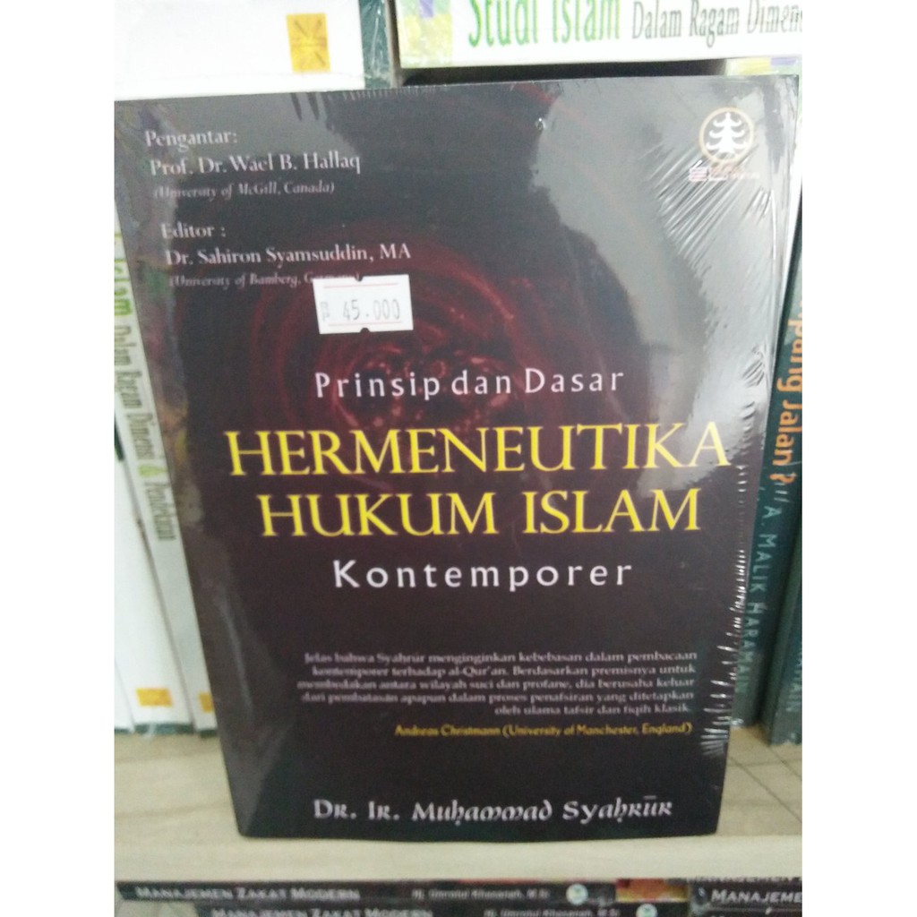 Jual PRINSIP DAN DASAR HERMENEUTIKA AL - QURAN KONTEMPORER muhammad ...