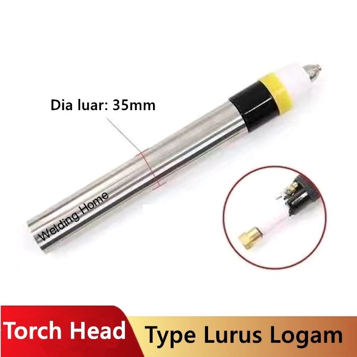 Jual P80 Torch Head Body Kepala Stang Plasma Cut P-80 Lurus Logam ...