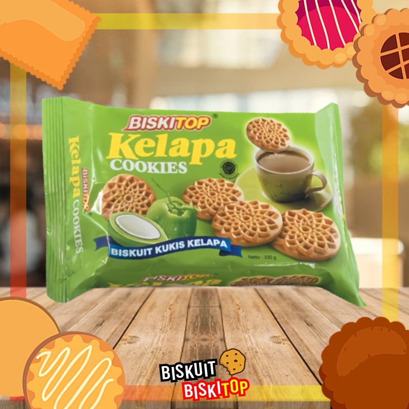 Jual B. BISKITOP - COOKIES 12 330g Rasa Bawang Kelapa Biskuit Kue ...