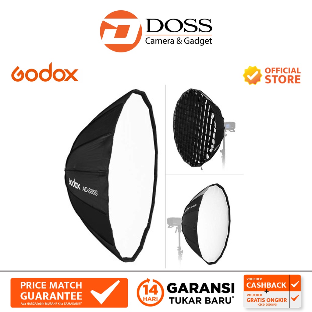 Jual Godox Softbox AD-S85S / AD S85S / AD S85 | Shopee Indonesia