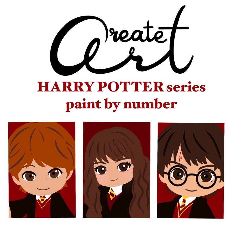 Jual PAINT BY NUMBER , Harry Potter Paint By Number , melukis DIY ...