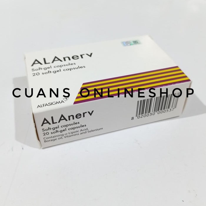 Jual Alanerv Box 20 Capsule Multivitamin Vit E Vit B Complex Lipoic Acid | Shopee Indonesia