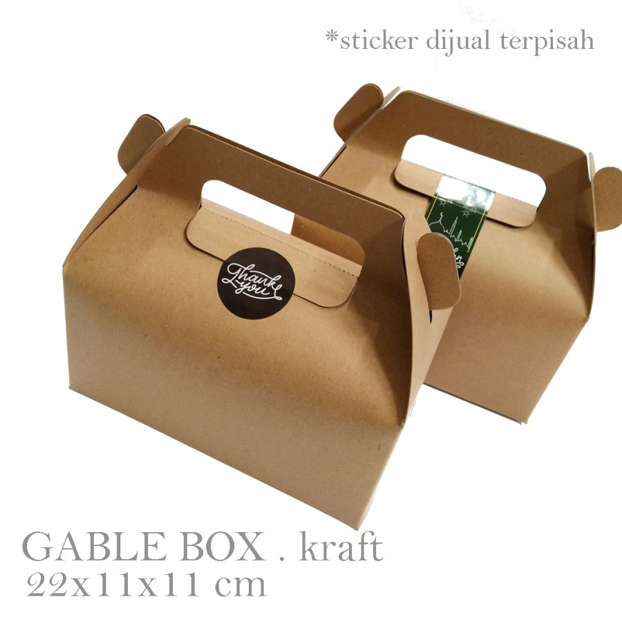 Jual Gable Box Packaging Hampers Kardus Kemasan Makanan Snack Dus ...