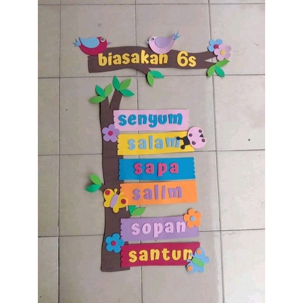 Jual hiasan kelas biasakan 6s | Shopee Indonesia