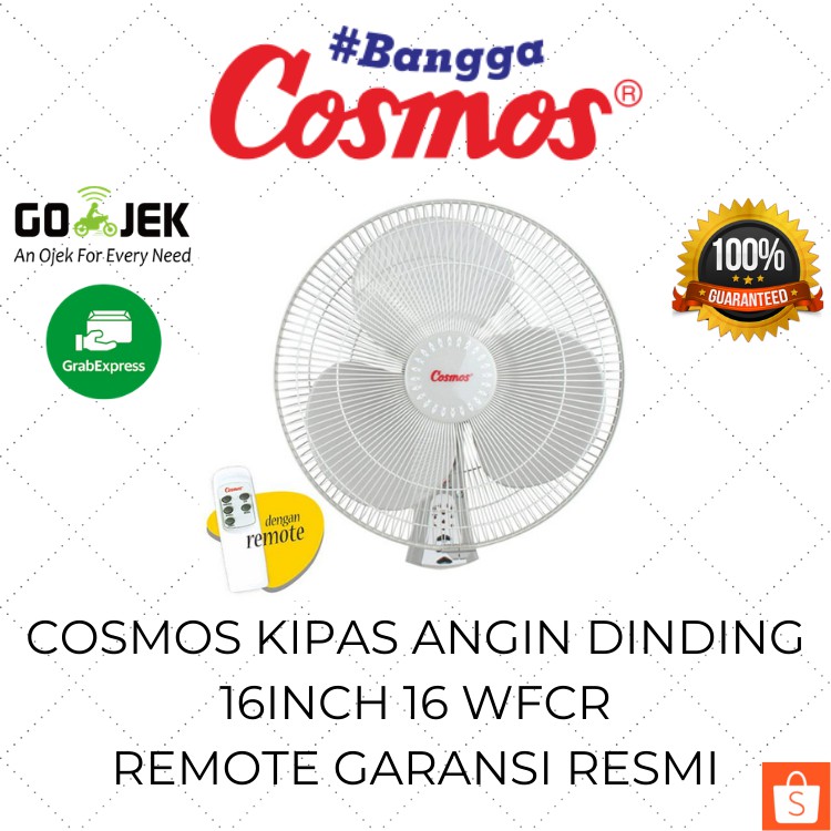 Jual Cosmos Kipas Angin Dinding Remote 16 inch 16 WFCR / Kipas Angin ...