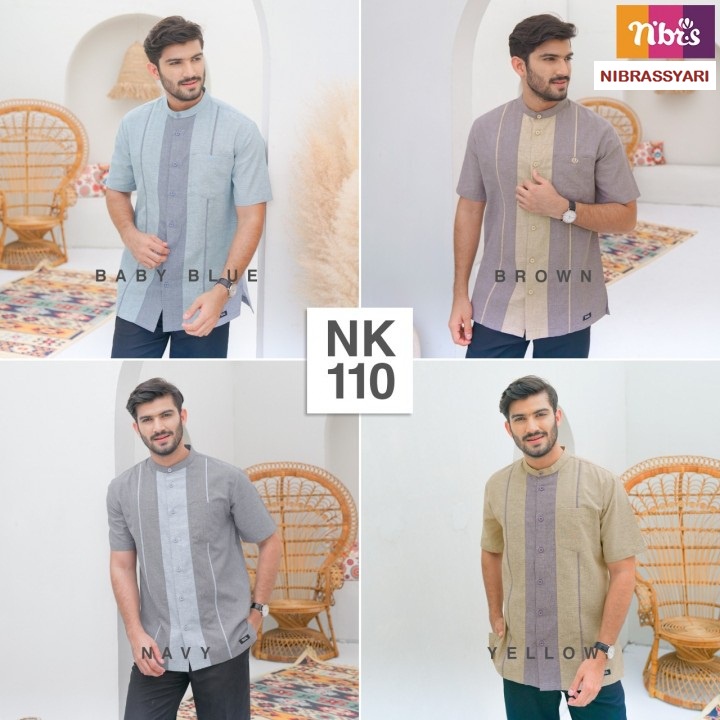 Jual BAJU KOKO NIBRAS TERBARU NK 110 / KEMEJA NIBRAS BAHAN PREMIUM / KEMEJA PUTIH KASUAL ...