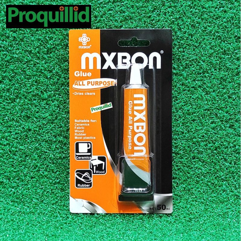 Jual LEM MXBON GLUE ALL MULTI PURPOSE KERAMIK KAIN KAYU KARET PLASTIK 50 ML | Shopee Indonesia