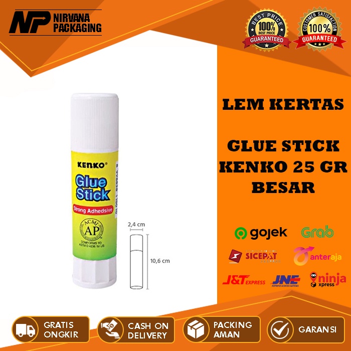 Jual LEM KERTAS GLUE STICK KENKO 25 GR – 25GR BESAR | Shopee Indonesia