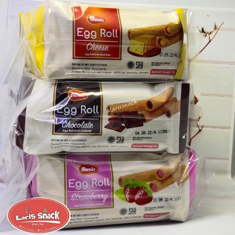 Jual Monde Egg Roll Stik All Varian 35gr isi 10 pcs | Shopee Indonesia