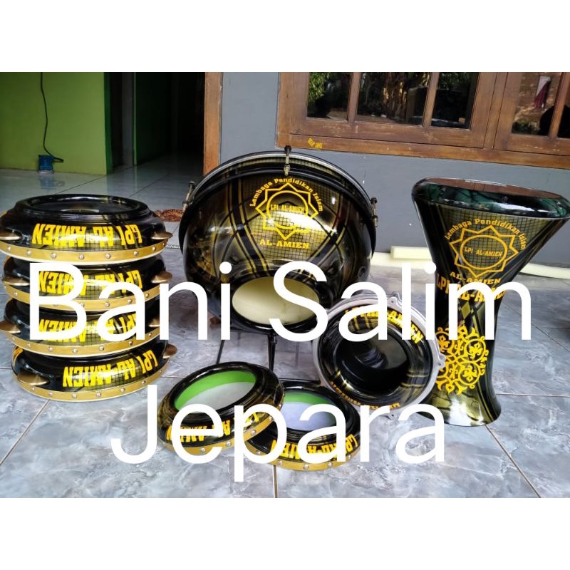 Jual Alat Hadroh Rebana Motif Fullset Berkualitas Asli Jepara ...