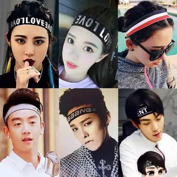 Jual NR Trendy Sport Headband KPOP BTS Korean Bandana Ikat Kepala Lari ...