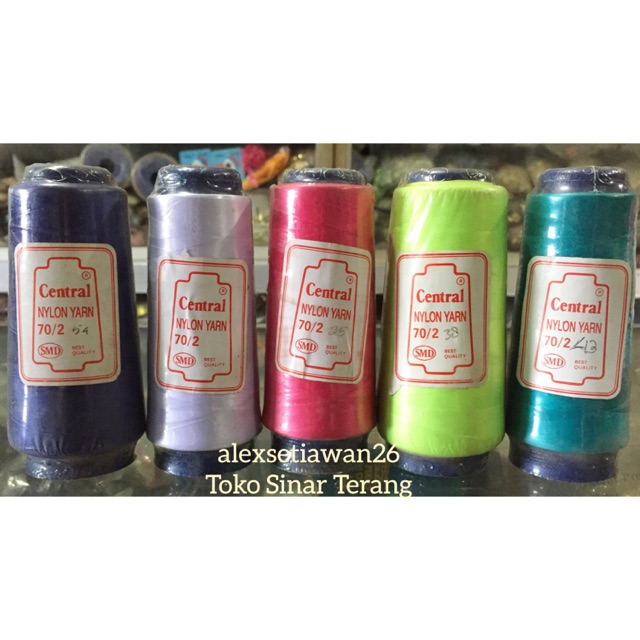 Jual Benang Central Nylon Yarn 70/2 - benang wolsom central benang neci ...