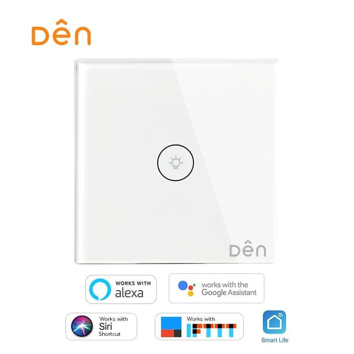 Jual DEN Smart WiFi Touch Wall Switch 1-gang for Smart Home (Alexa ...