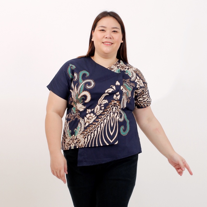Jual ATASAN BATIK BIG SIZE BLOUSE JUMBO WANITA 292 Mrs1 | Shopee Indonesia