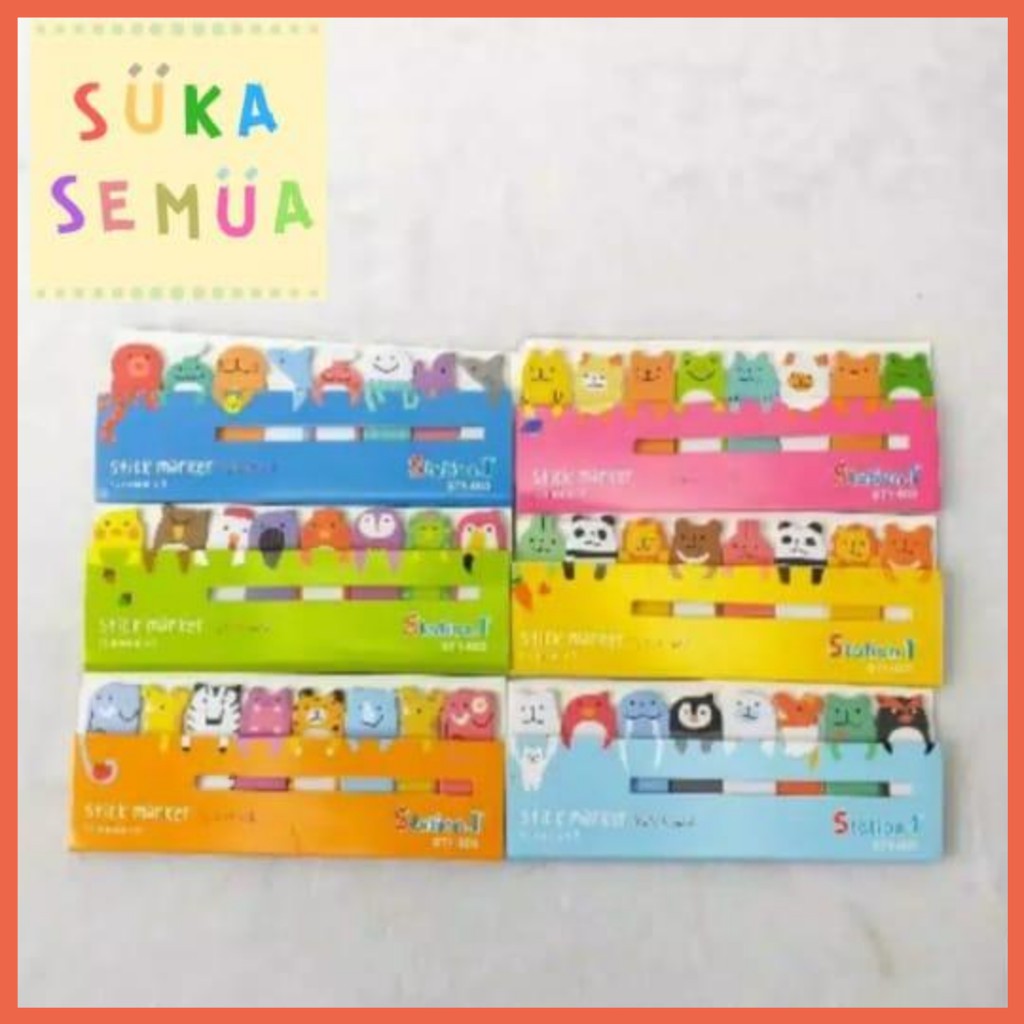 Jual Sticky Note Animal Set // Label Nama Pembatas Buku Binatang Laut ...