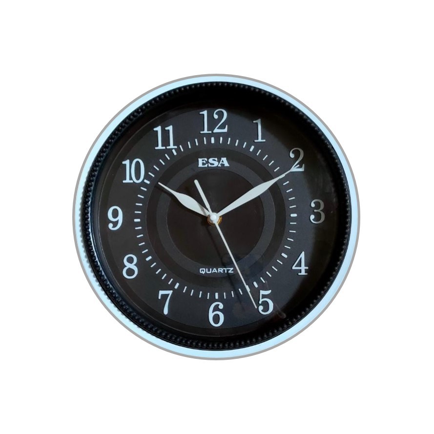 Jual Jam Dinding Minimalis Modern Warna Hitam Polos 26cm Free Baterai ...