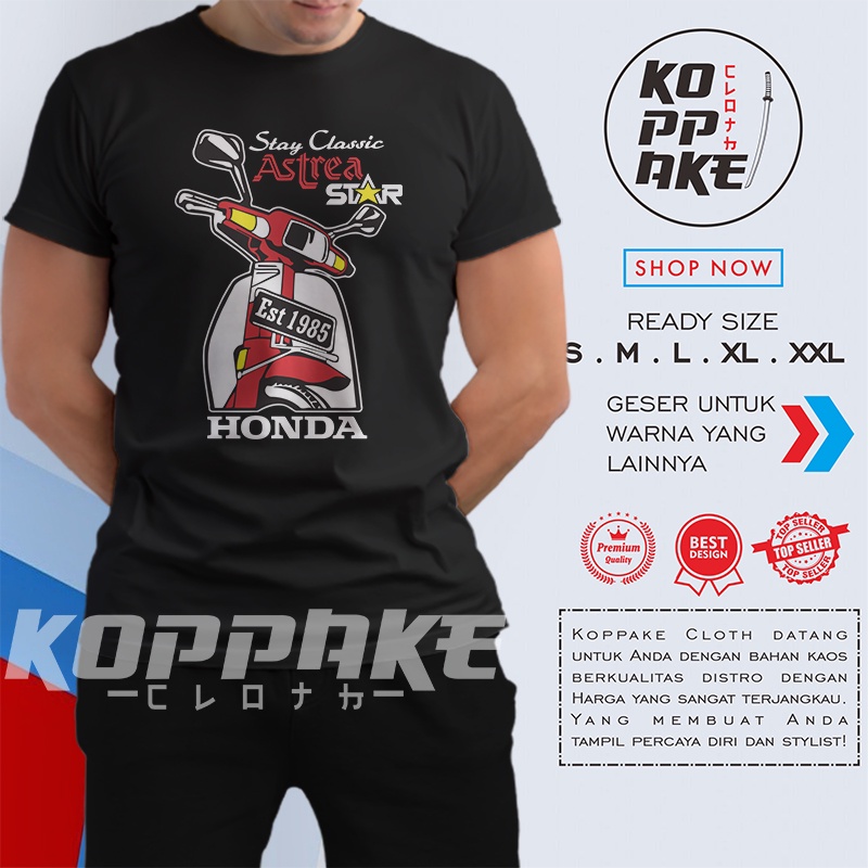 Jual Kaos Motor Honda Astrea Star Stay Classic Baju Otomotif | Shopee Indonesia
