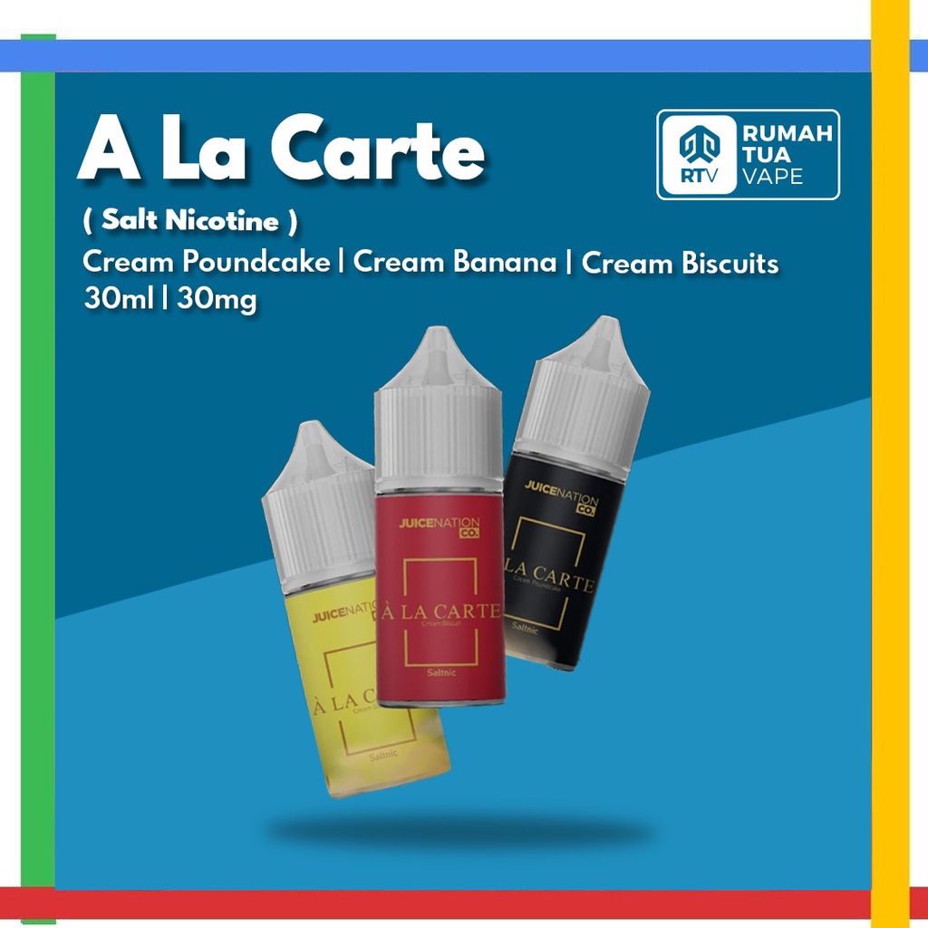 Jual ALA CARTE SALT NIC SERIES 30MG 30ML BY JUICENATION PREMIUM LIQUID ...