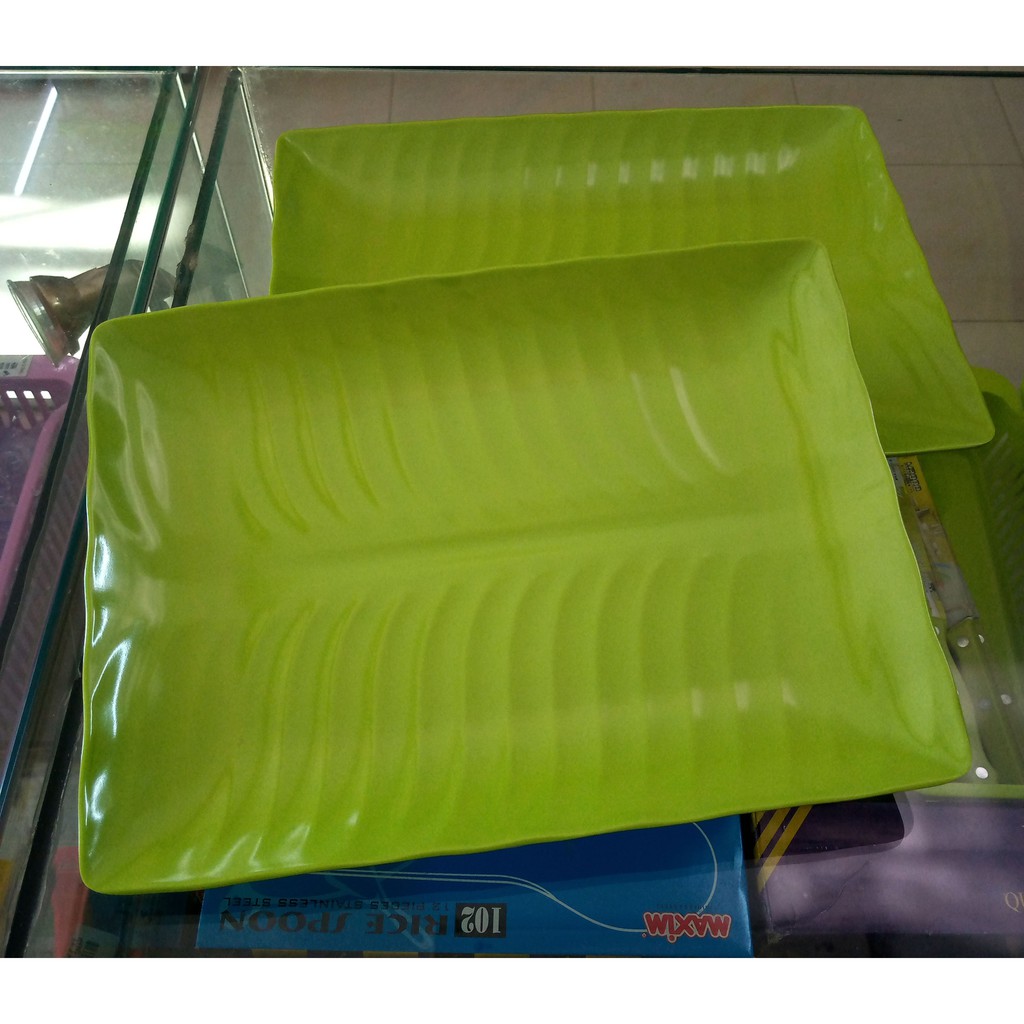 Jual PIRING DAUN PERSEGI GREEN (ONYX) | Shopee Indonesia