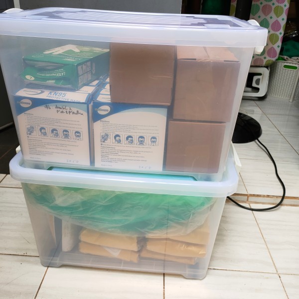 Jual KIRAMAS Container Box 50 LT Transparan / Bening / Clear ada Roda ...