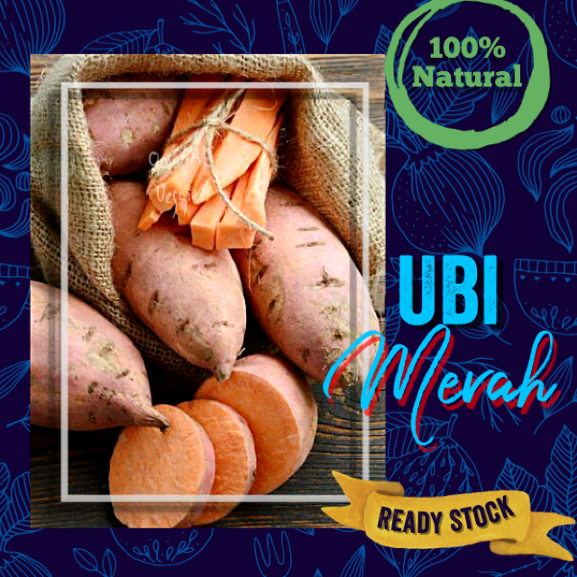 Jual UBI JALAR MERAH/ ORANGE / UMBI / SWEET POTATO Per KG SAYURAN SEGAR ...