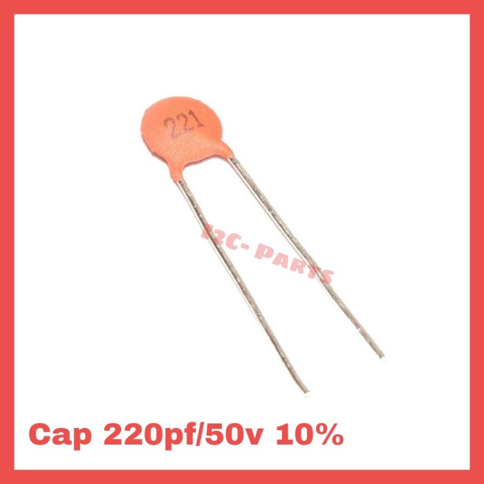 Jual 221 220pF 50v 220pf Ceramic Capacitor Multilayer Kapasitor Non ...