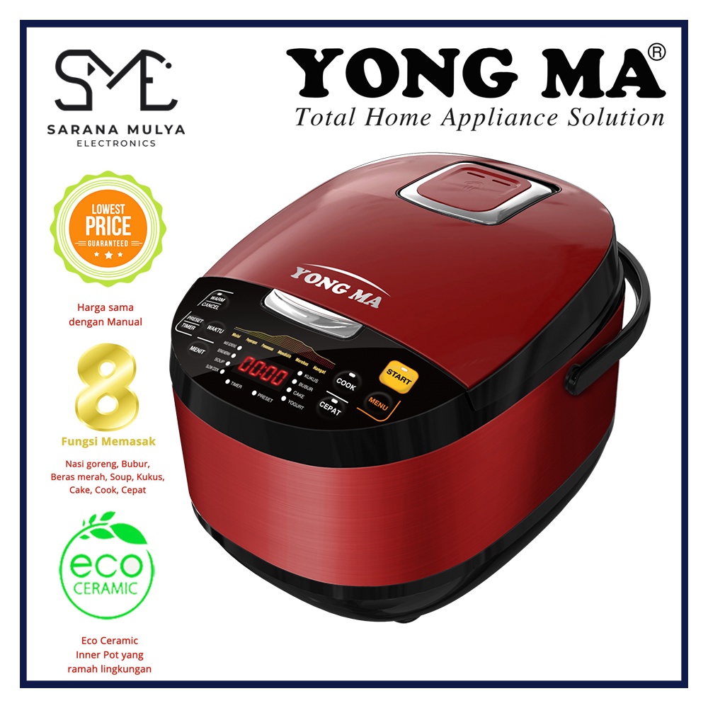 Jual Rice Cooker Digital Yong Ma Magic Com 2 liter SMC 7047 | Shopee ...