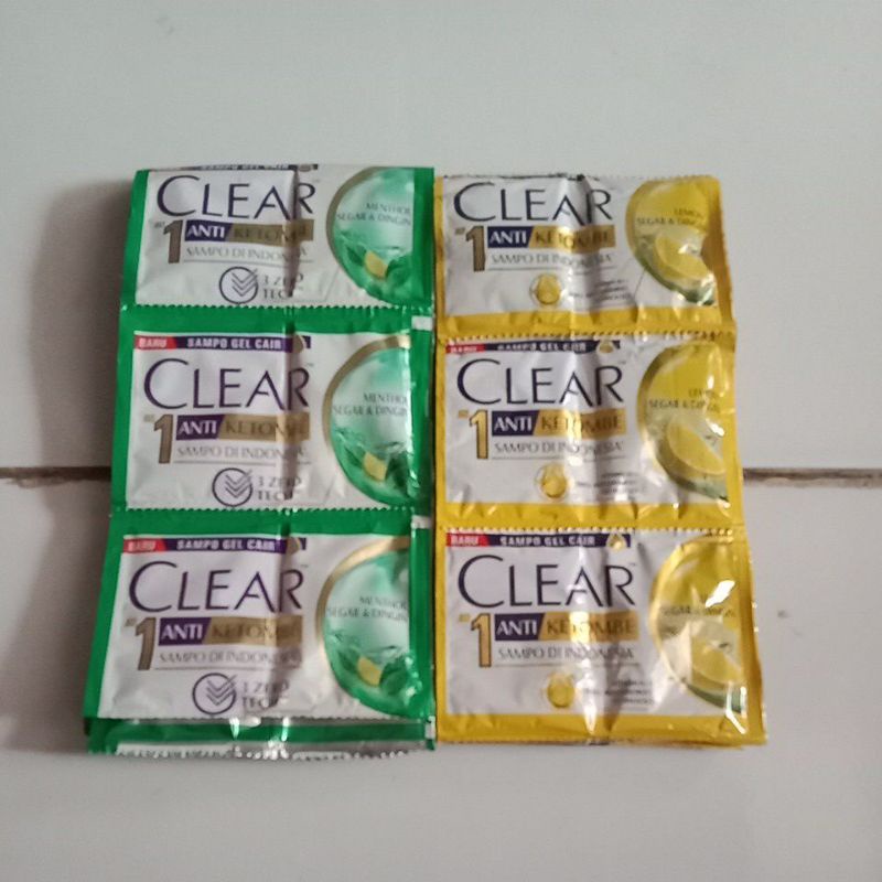 Jual Shampo clear 2 variant ( 24 sachet) | Shopee Indonesia