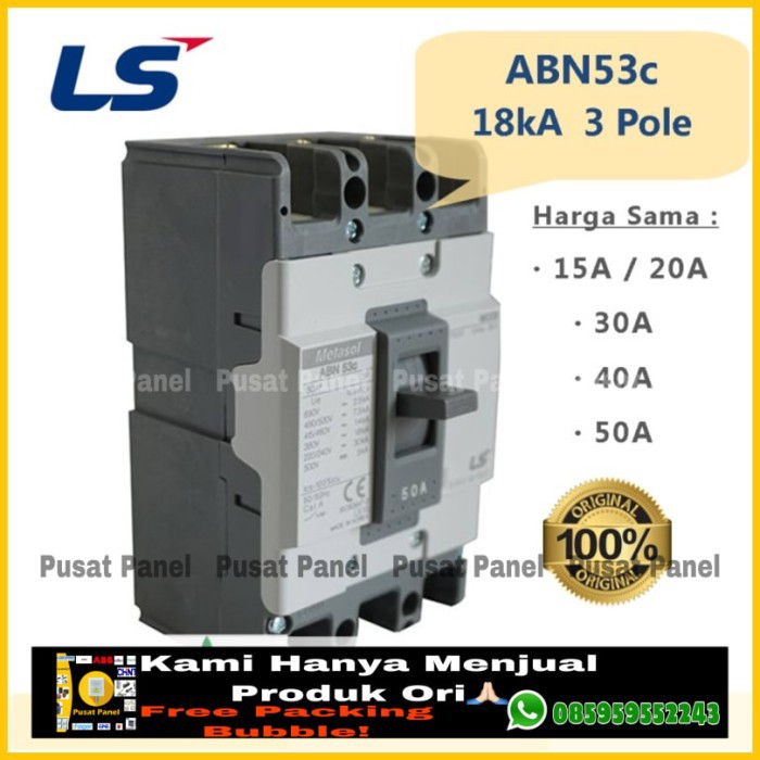 Jual MCCB 3P 30A 18kA ABN53c LS Metasol LSis | Shopee Indonesia