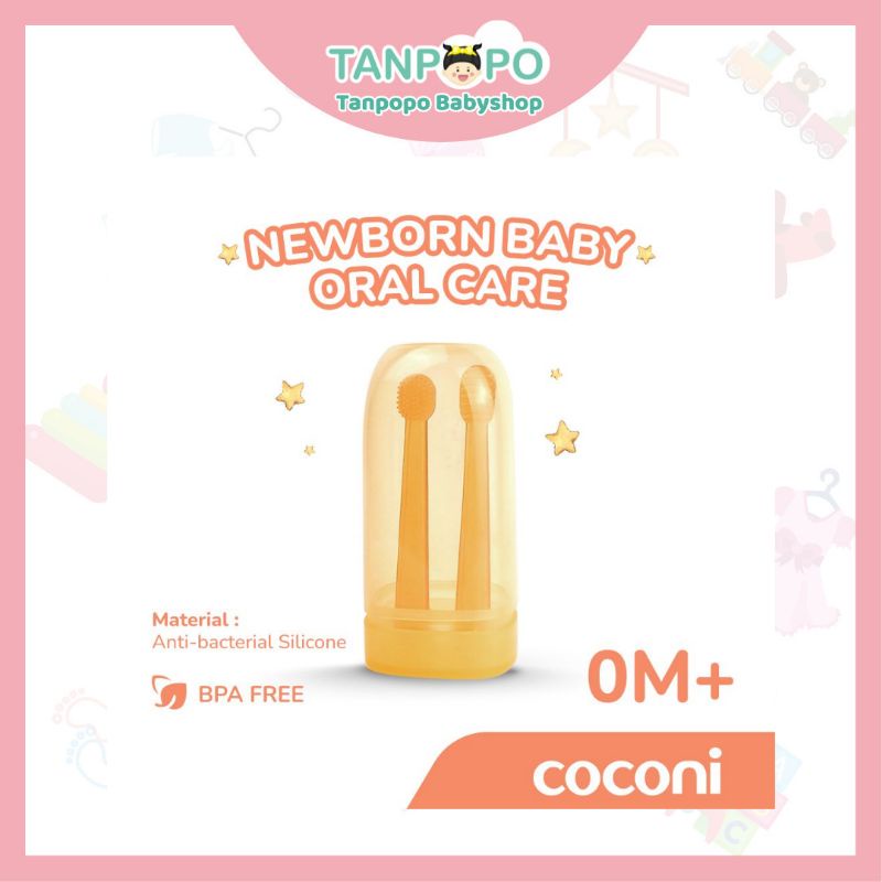 Jual COCONI Newborn Baby Oral Care ( Pembersih Mulut Bayi/Sikat Lidah ...