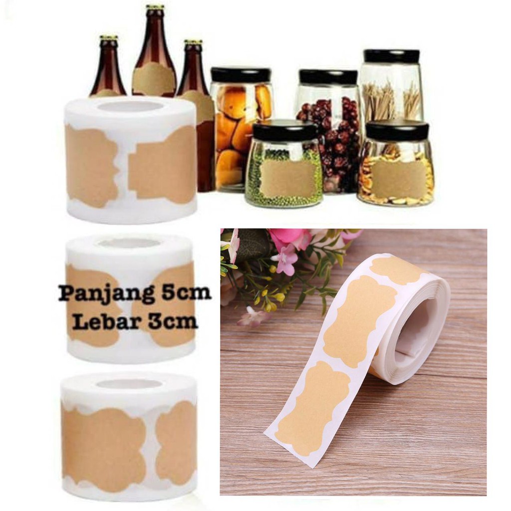 Jual [500pcs]Sticker label motif Bulat Terimakasih/Tempelan Stiker ...