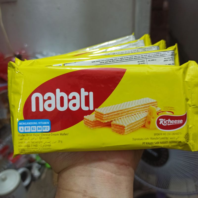 Jual Wafer Richeese Nabati Rasa Keju 20g | Shopee Indonesia
