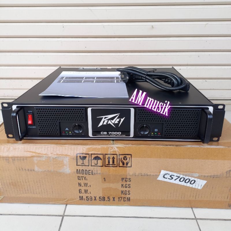 Jual POWER AMPLI PEAVEY CS7000 WATT BESAR KUALITAS BAGUS CS 7000 ...