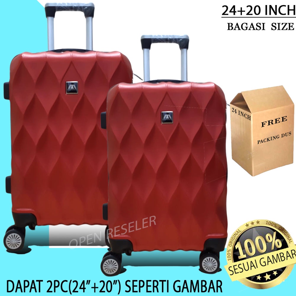 Jual KOPER FIBER SET 20 INCH + 24 INCH 025 POLO GENEVA BISA COD FREE ...