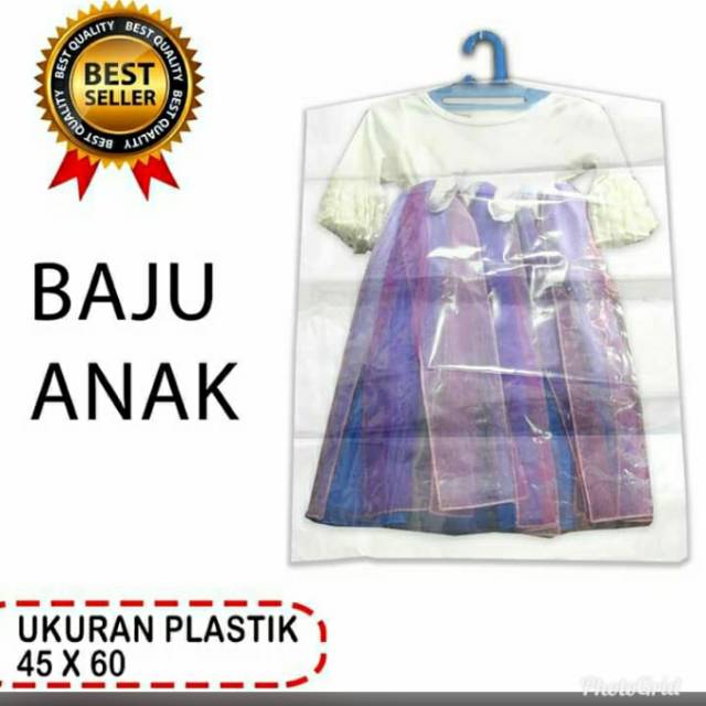 Jual Plastik Baju Gantung Ukuran 45x60 Isi 1 Lusin | Shopee Indonesia